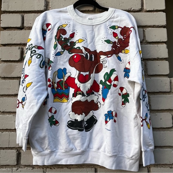 Nutcracker | Tops | Vtg Nutcracker Reindeer Christmas Lights ...
